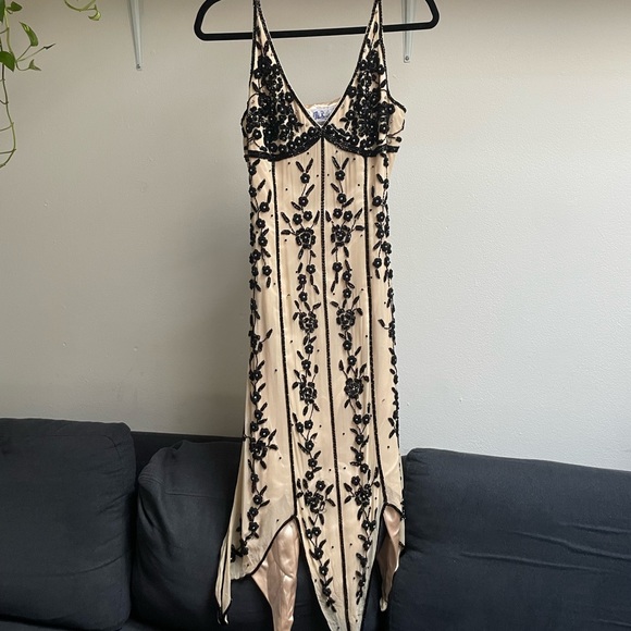 Mike Benet | Dresses | Vintage Beaded Silk Dress | Poshmark